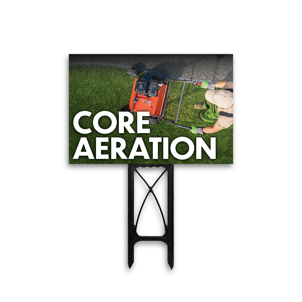 Core Aeration - Yard Sign Template Design – Lawn Care Media