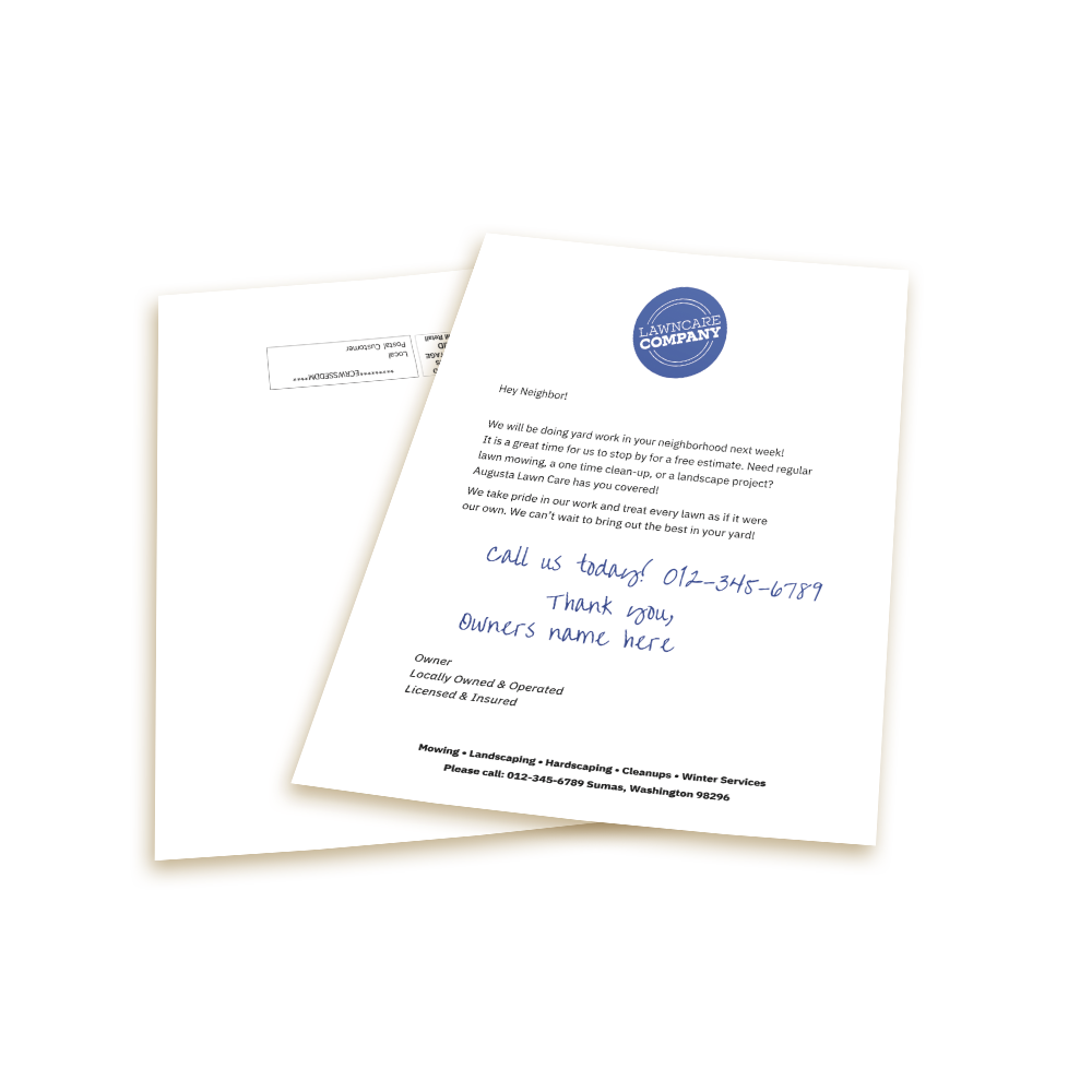 Hey Neighbor - Flyer Template Design – Lawn Care Media