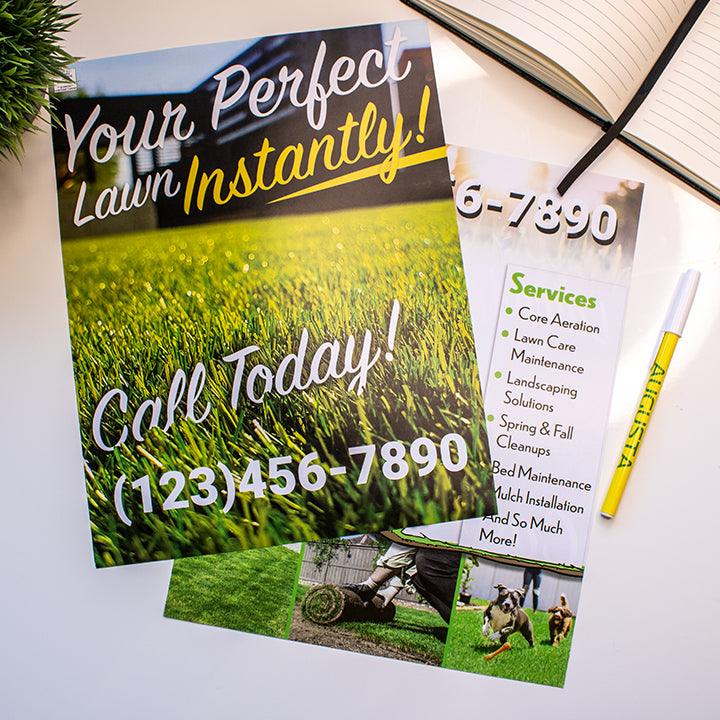 Sod Installation - Flyer Template Design – Lawn Care Media