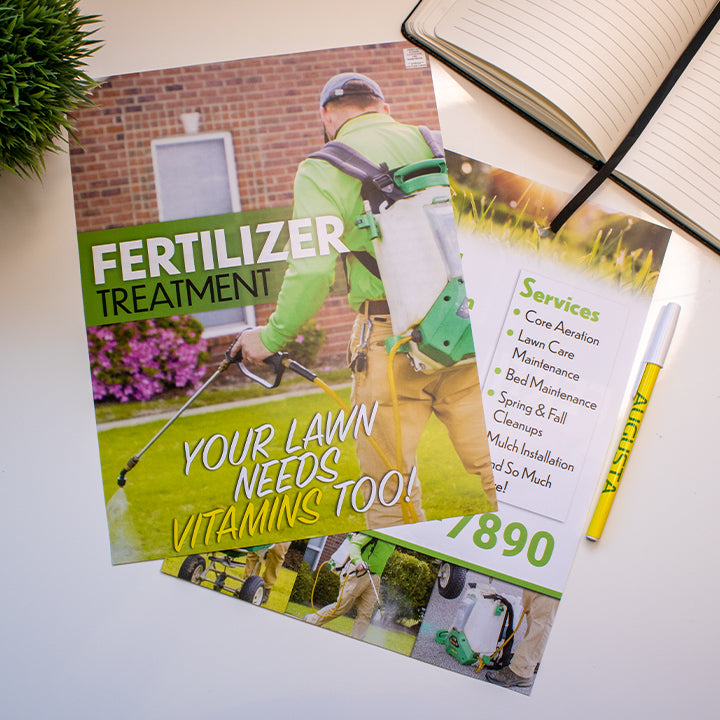 Fertilizer Application - Flyer Template Design – Lawn Care Media