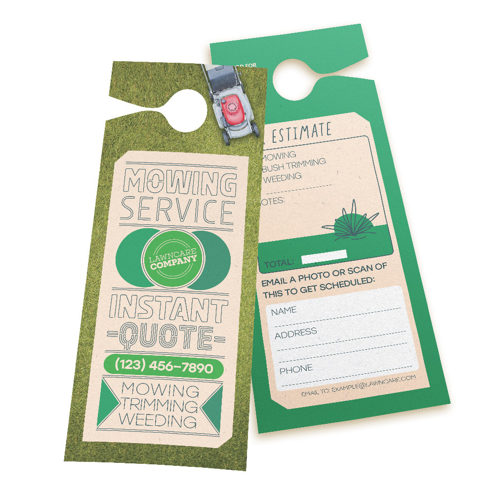 Mowing - Retro Instant Quote Template Design – Lawn Care Media