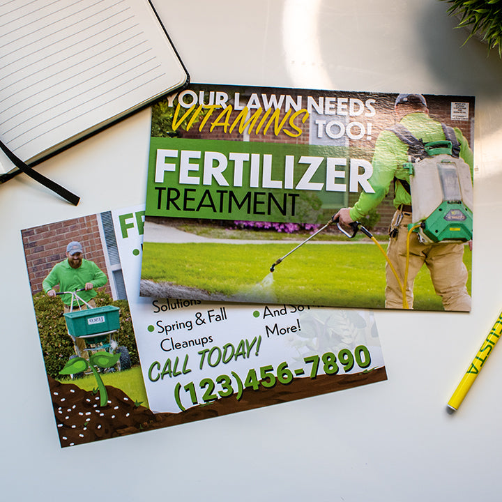 Fertilizer Application - Postcard Template Design – Lawn Care Media